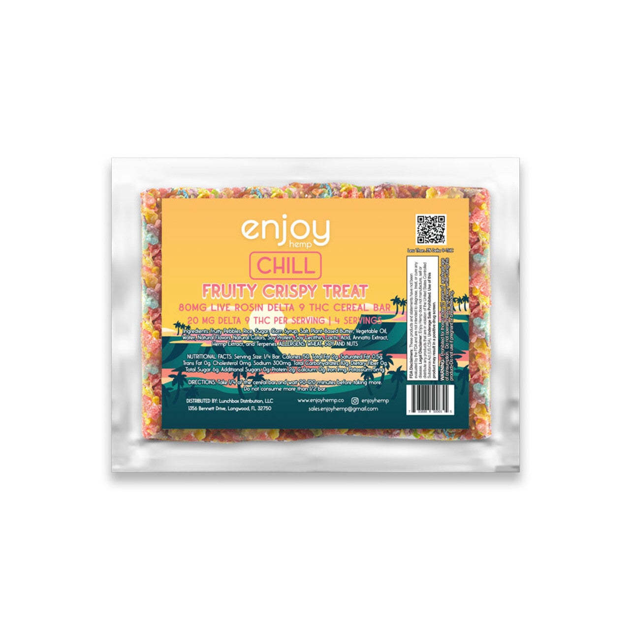 Enjoy D9 Crispy Treat Cereal Bar - Chill | Pharm Road